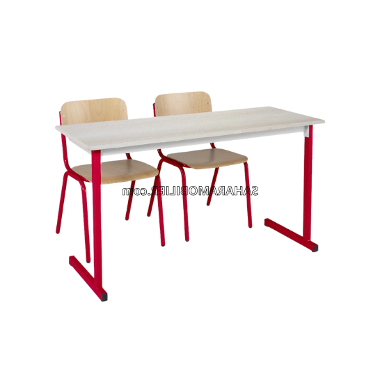 Table Scolaire U individuel 110 x 45 x 74 cm Réf. B2206 – SAHARA MOBILIER